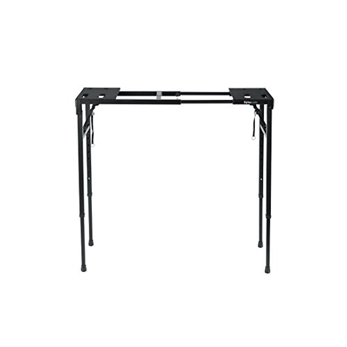 Gator Frameworks Keyboard and Audio Utility Table with Multi Point Adjustability and Built in Leveling Bubble; Min/Max Height - 26"/44" (GFW-UTILITY-TBL), Black