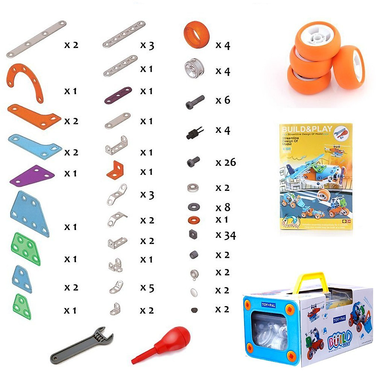 Toy Pal 7in1 STEM Toys for 6 7 8+ Year Old Boys Girls - 163 Pcs Engineering Construction Building Educational Toy for Boys Age 6-8 | STEM Activities Fun Birthday Gift