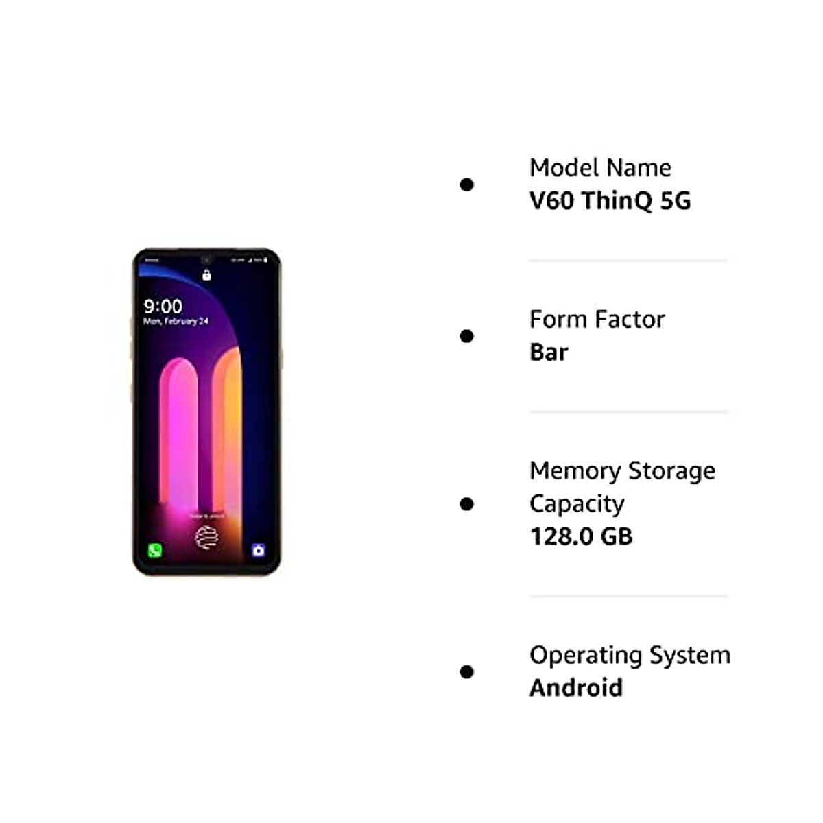 LG V60 ThinQ 5G UW Blue 128GB for Verizon (Renewed)