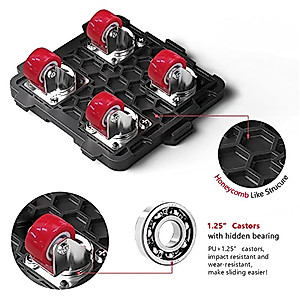 ONEON Furniture Mover with Wheels & Furniture Lifter Set, 360° Rotation Wheels Furniture Dolly, 660 Lbs Capacity, for Moving Heavy Furniture, Refrigerator, Sofa, Cabinet