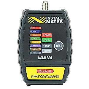 Nstallmates NSM1280 8-Way Coax Cable Tester w/ Case