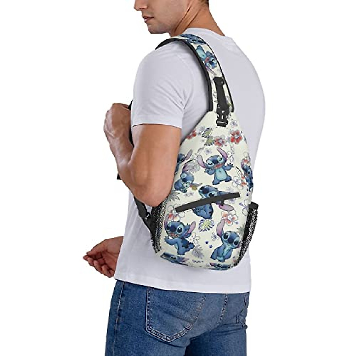 Cartoon Sling Bag Crossbody Shoulder Backpack Crossbody Bag for Travel Hiking Sport Cycling Gift