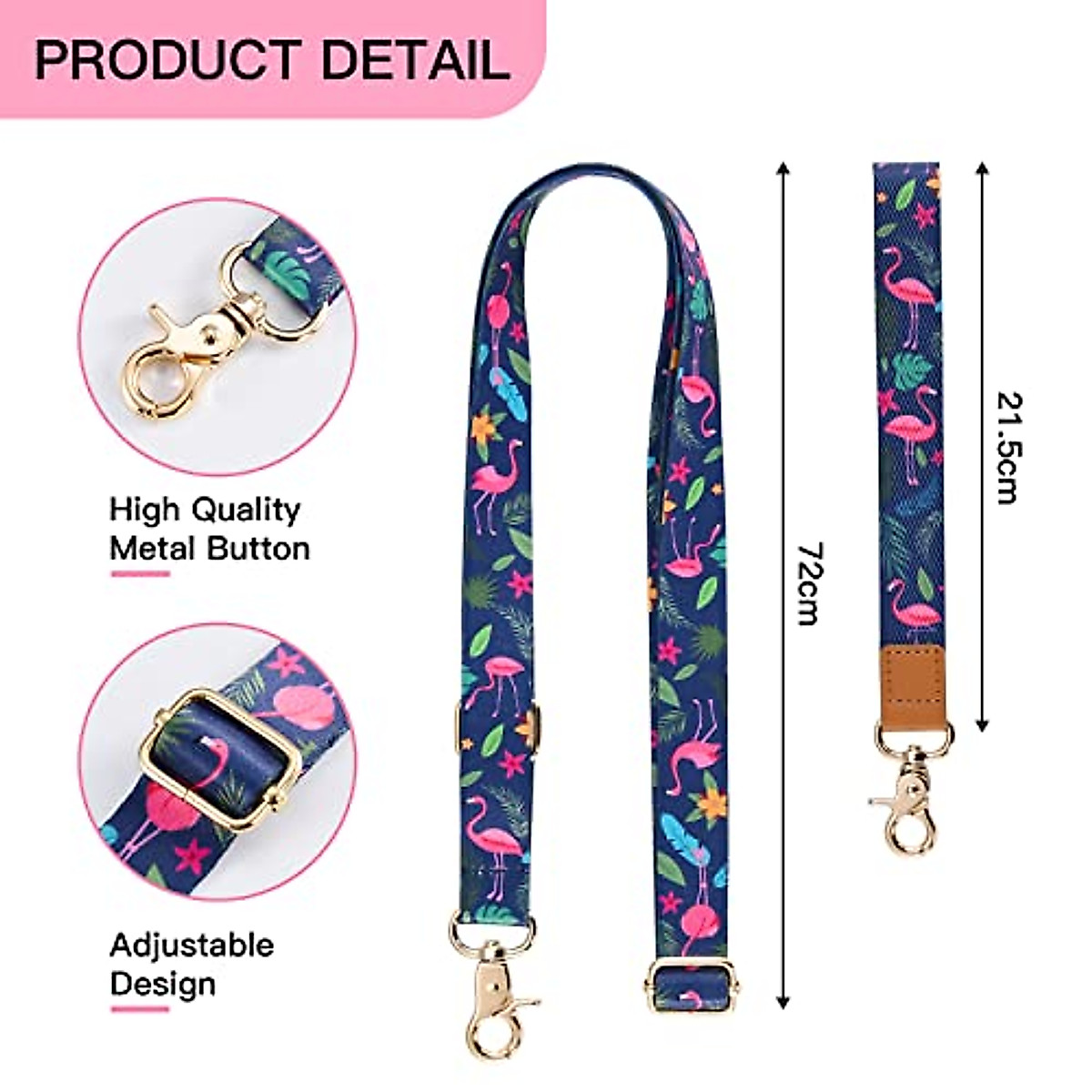 Phone Lanyard,Universal Phone Cross body Straps and Wrist Straps Set,Adjustable Shoulder Neck Lanyard for Keys, Key chain,Phone Case ID Badge, Phone Wallet,Compatible with Most phones （bird）