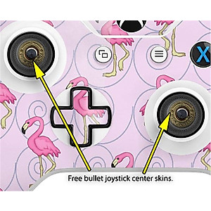 WraptorSkinz Decal Vinyl Skin Wrap compatible with XBOX One S/X Controller - Flamingos on Pink (CONTROLLER NOT INCLUDED)