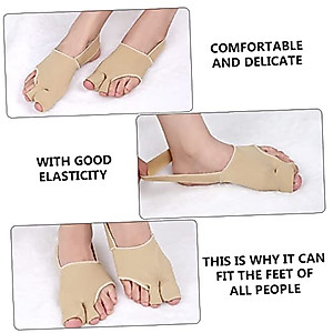Lurrose Pedicure Stand 2 Pairs Split Foot Protector Bunion for Women Wrist Guard Splint Wrist Brace Thumb Brace Tool Stand Night Splint Hallux Valgus Correcting Socks Thumb Splints