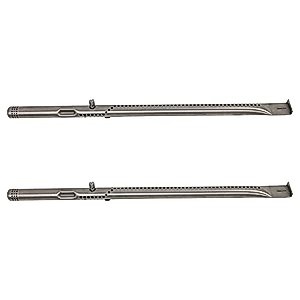 UpStart Components 2-Pack BBQ Gas Grill Tube Burner Replacement Parts for Charbroil 463642116 - Compatible Barbeque Stainless Steel Pipe Burners