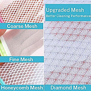 BAGAIL Set of 5 Mesh Laundry Bags for Blouse,Hosiery,Underwear,Sweaters,etc. Premium Laundry Bags for Travel Storage Organization (5 Set)