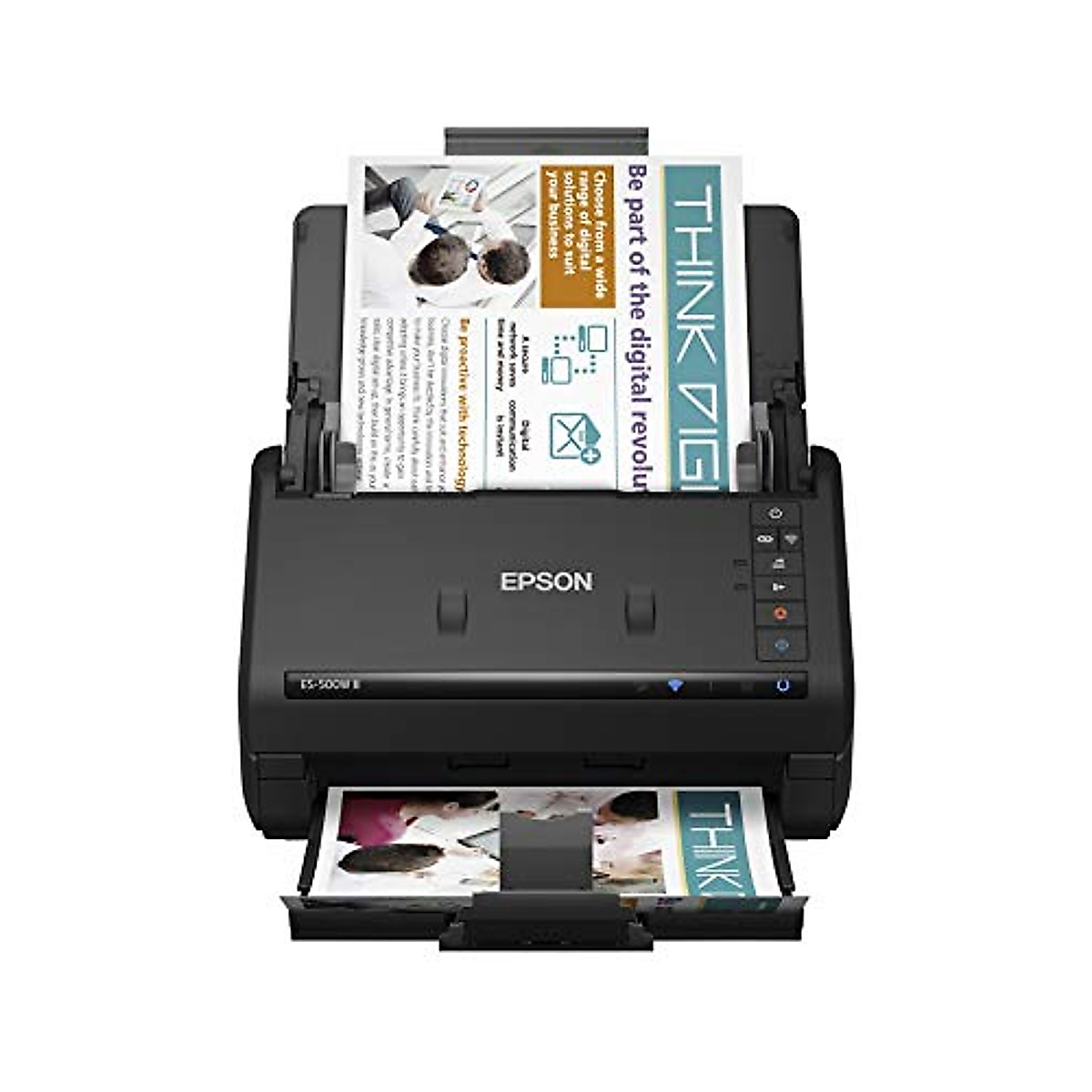 Epson ES-500W II Wireless Duplex Scanner | Fast ADF for PC/Mac