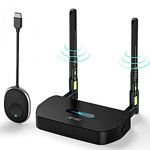 Wireless HDMI Transmitter and Receiver 4K,JCHICI Streaming Media Video/Audio/File Wireless HDMI Extender,Casting 5G Signal from Laptop,PC,Phone,Camera to HDTV,Monitor,Projector¡­