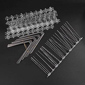 Cabilock 2. 5M Anti Pigeon Spikes Multi Purpose Fence Roof Mailbox Window Bird Pigeon Prof Spike Rodent Deterrent Spike Device for Home Garden