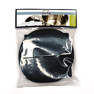 RSVP International Charcoal Compost Bin Filter 2-Piece Set Helps Keep Kitchen Smelling Fresh, Replacement - 1/2 Gallon Bin/Pail