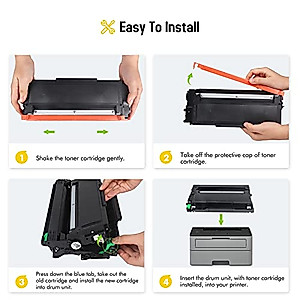 Toner Bank Compatible Toner Cartridge Replacement for Brother TN660 TN630 TN 660 630 TN-660 TN-630 HL-L2380DW MFC-L2700DW HL-L2300D HL-L2320D HL-L2340DW L2540DW Printer High Yield Ink (Black, 4-Pack)
