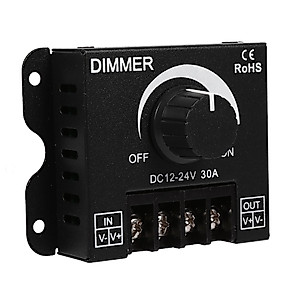 Strip Led Dimmer Switch,12V-24V 30A Led Switch Dimmer Controller Manual Operation for Strip Light Single Color