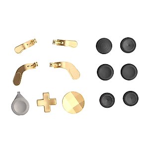 Yunir Joysticks Paddles, Gamepad Swap Metal Mod Joysticks Paddles Accessory Replacement for One Elite Series 2 Controller(Golden)