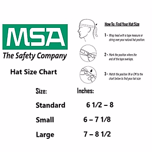 MSA 475407 Skullgard Full-Brim Hard Hat with Fas-Trac III Ratchet Suspension | Non-slotted Hat, Made of Phenolic Resin, Radiant Heat Loads up to 350F - Standard Size in Natural Tan