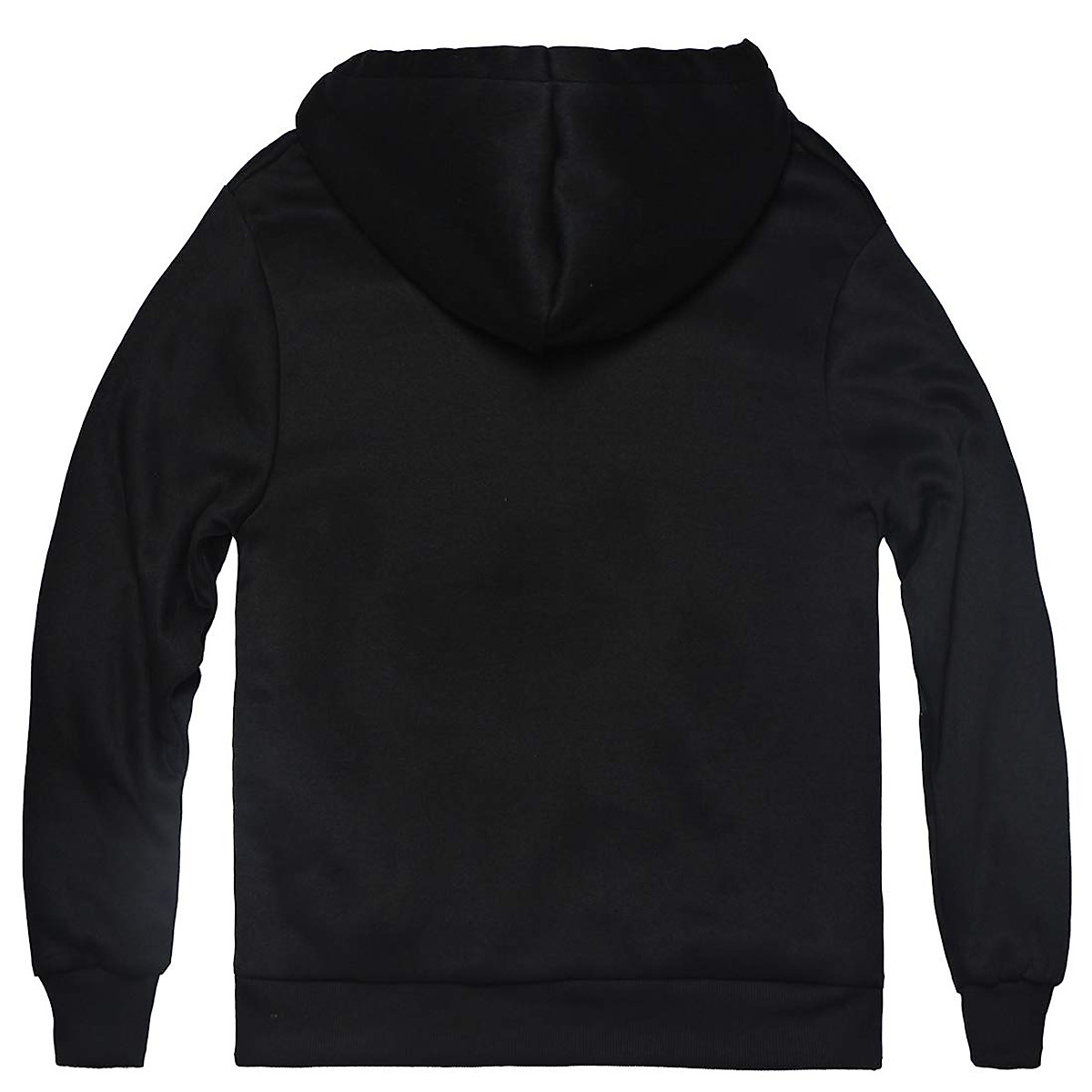 Gary Com Heavyweight Hoodies for Men, 1.8 lbs Sherpa Lined Fleece Full Zip Plus Size Sweatshirt Jackets Outwear (Black, M)