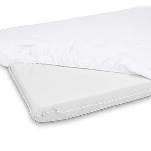 BabyDoll Bedding Cradle Mattress & Sheet Combo, White, 18" W x 36" L
