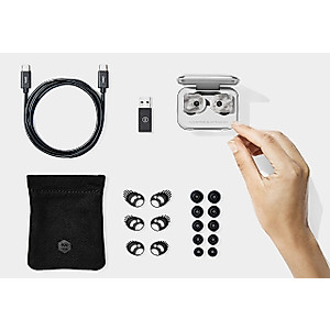 Master and Dynamic MW07 Plus True Wireless Earphones - White Marble