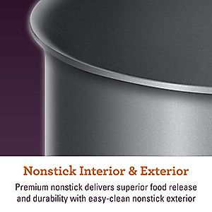 Breville Thermal Pro Hard Anodized Nonstick Sauce Pan/Saucepan/Saucier with Lid and Helper Handle, 4 Quart, Gray