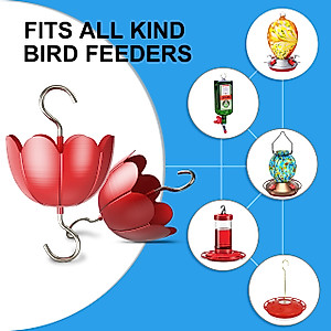 Ant Moat for Hummingbird Feeders, Ant Guard for Hummingbird & Oriole Feeders, Insect Guard with Large Capacity, Metal Hummingbird Feeder Ant Guard, 4 OZ x 2 Pack