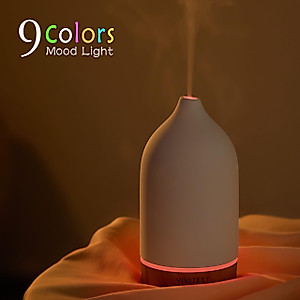 VIVITEST Ceramic Diffusers,Stone Essential Oil Diffuser, Ultrasonic Aromatherapy Diffusers for Home