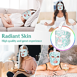 Red Light Therapy for Face, Led Contour Face Mask Light Therapy, 7+1 Color Near-infrared 850 Led Light Mask Portable and Rechargeable, Red Light Therapy At Home and Wireless Led Face Mask[BMask Pro]