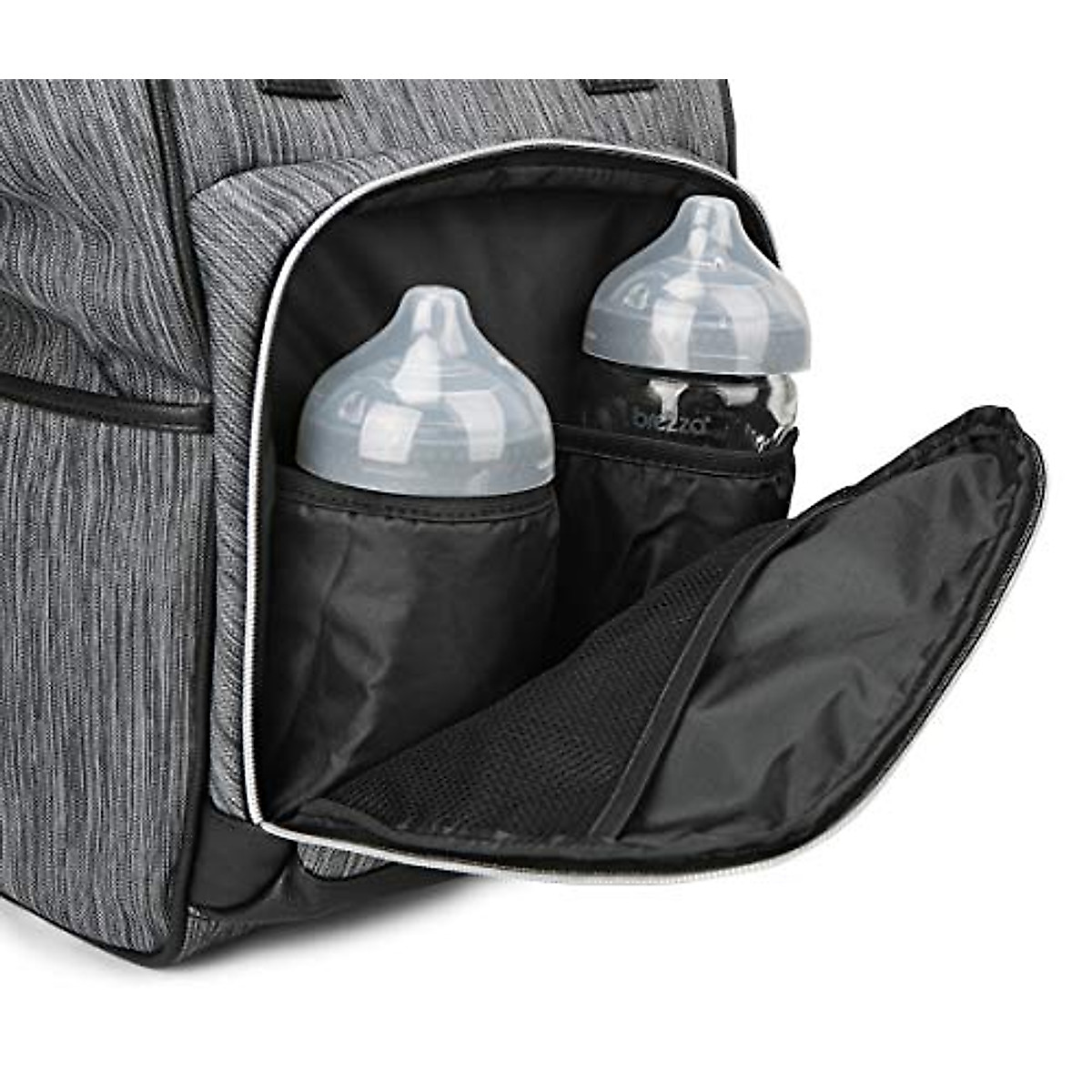 Bananafish Diaper Bag - Multi-Function Design Nappy Bag for Baby Care or Travel - Carry or Wear as Backpack - Large Capacity in Trendy, Stylish Design, Dark Grey