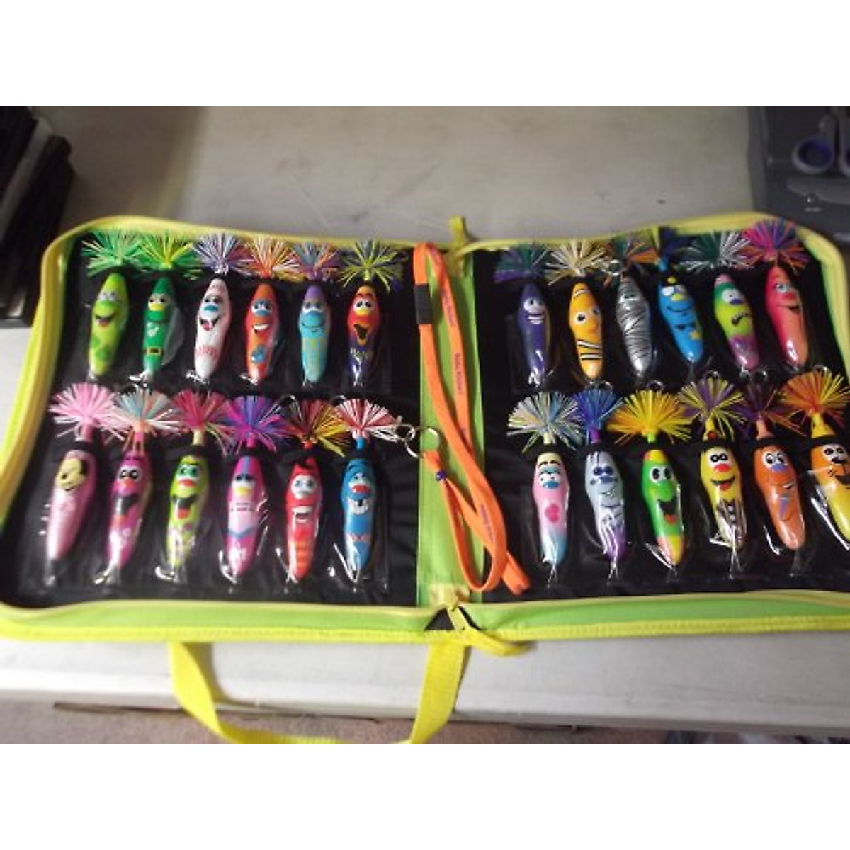 Kooky Pens Variety of 24 Different Variations with Neckstrap and Case