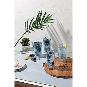 Tervis Kelly Ventura Crystal True Blue Collection Made in USA Double Walled Insulated Tumbler Travel Cup Keeps Drinks Cold & Hot, 16oz 4pk, Assorted