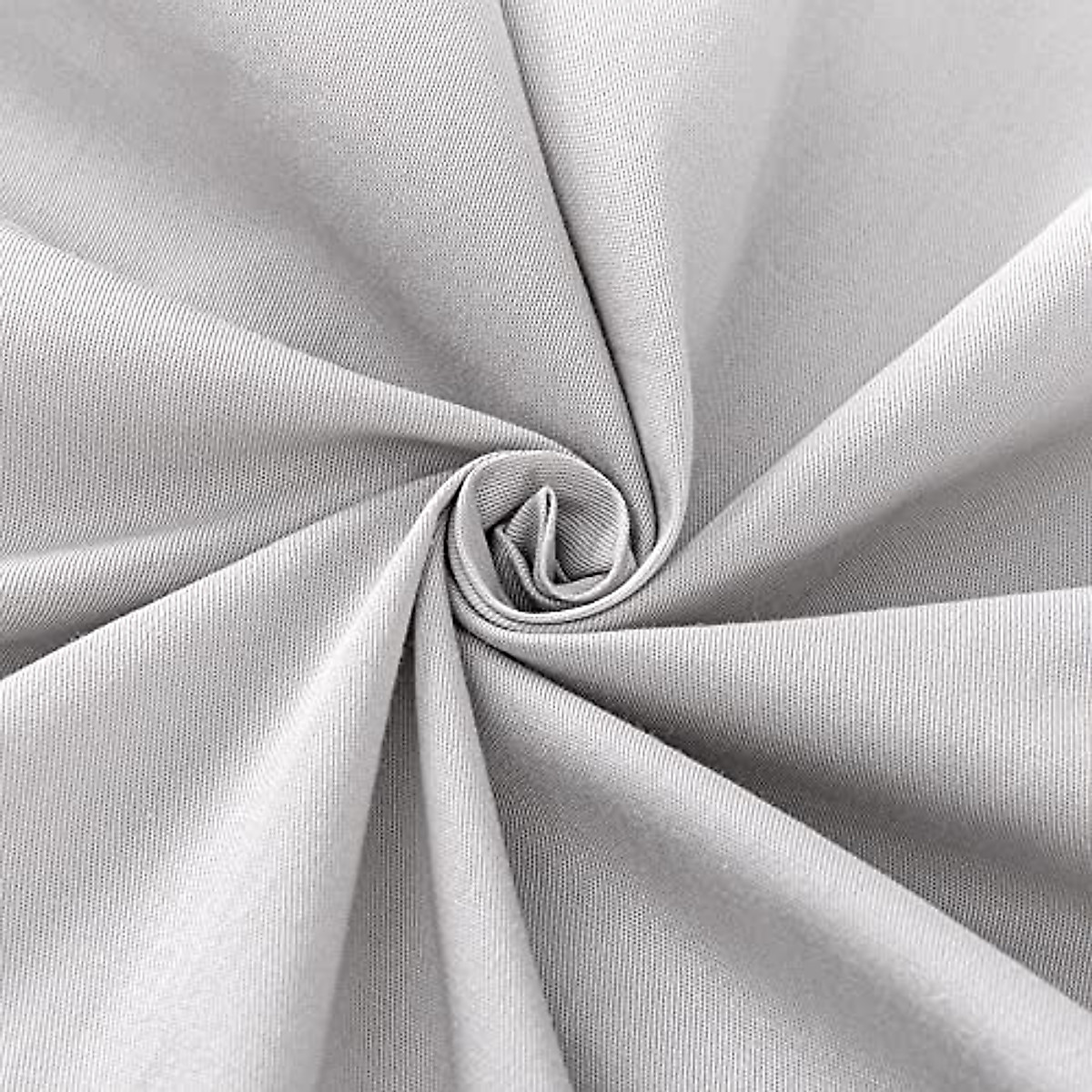 TILLYOU Cotton Fitted Bassinet Sheets for Baby Boy Girl, Fit for Halo Bassinet Swivel Sleeper, Adapt to Hourglass Bassinet Mattress Sheet, 31.5'' x 18'', 2 Pack White+Gray