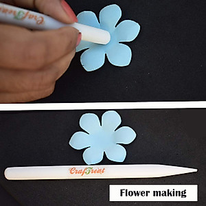 CrafTreat Teflon Pencil Bone Folder and Scoring Tool - Paper Creasing Tool - Paper Scorer for Paper Crafting, Origami, Bookbinding, Scrapbooking - Smooth, Non Stick,Ergonomic Craft Tools