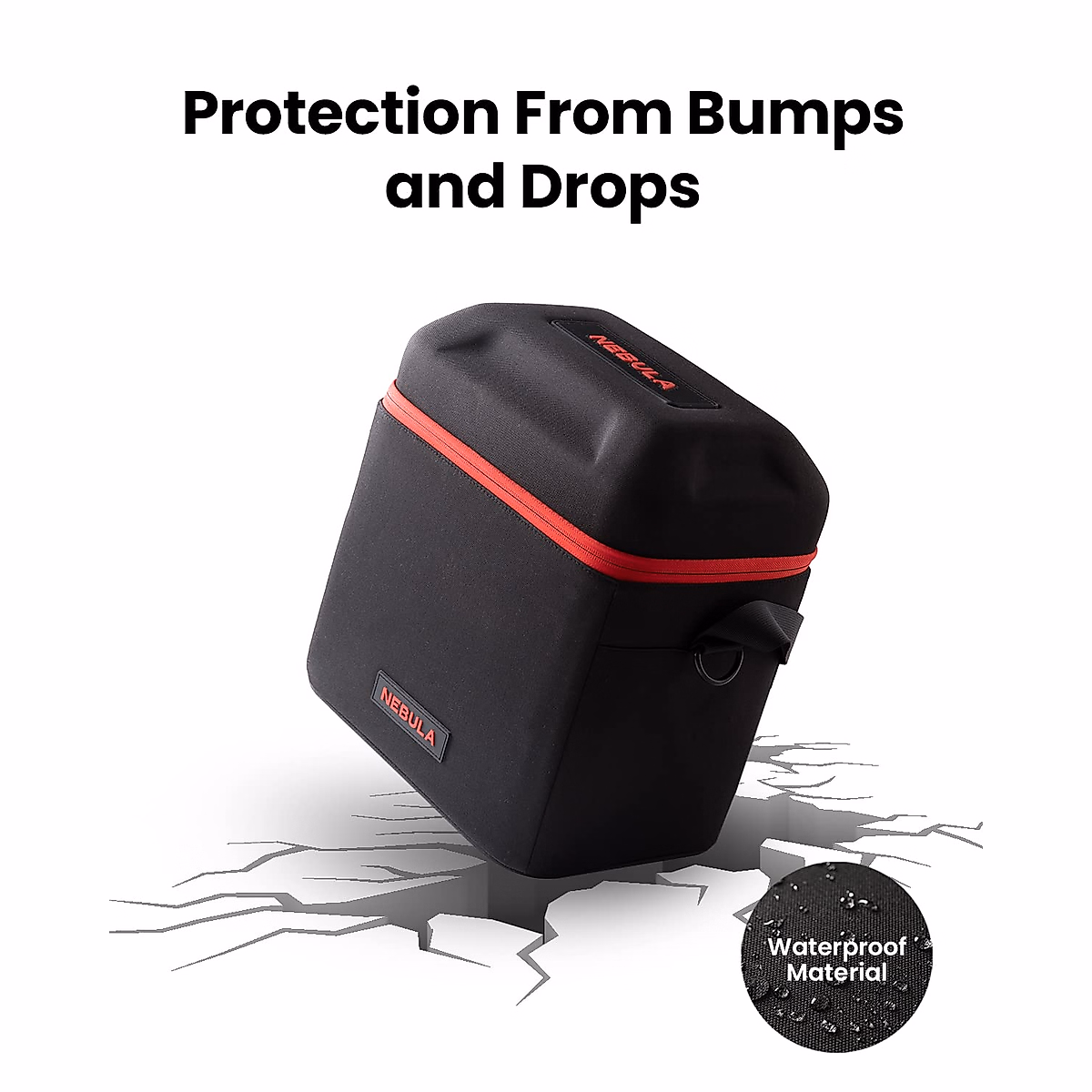 NEBULA Cosmos Laser Travel Case, Customized for Cosmos Laser Series, Waterproof and Protective Polyester with Anti-Collision Material, Hand and Shoulder Strap Included