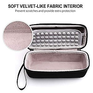 Hard Case Fits for Bose SoundLink Mini/Mini 2 Bluetooth Speaker with Soft Silicone Cover Mesh Pocket for Accessories, Black