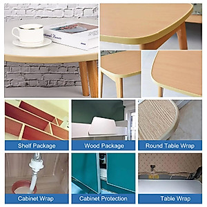 Edge Banding 16.4ft U-Shape Countertop Edge Trim TPE Self Adhesive Veneer Edging Flexible Edge Bumper for Cabinet Repair DUSUYO Furniture Edge Strip (20mm, White)