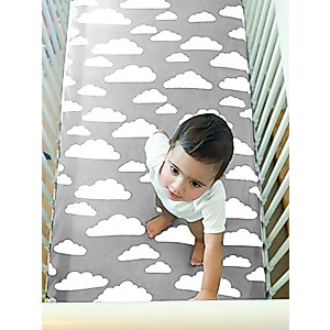 Pack n Play Sheets – Premium Pack and Play Sheets 4 Pack – 100% Super Soft Jersey Knit Cotton Playard Mattress Sheets – Portable Playpen Fitted Play Yard Mini Crib Sheet for Boy & Girl (24 x 38 x 5)