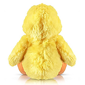 Stuffed Duck - Plush Stuffed Duck Toy - Duck Stuffed Animal - A Huggable, Soft, Adorable 7" Baby Duck - Great Gift for Duck Lovers of All Ages, Girls and Boys Yellow Orange