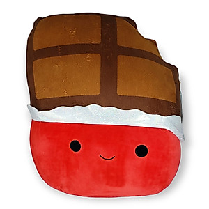 SQUISHMALLOW KellyToy - 8 Inch (20cm) - Paulton The Chocolate Bar - Super Soft Plush Stuffed Toy Animal Pillow Pal Buddy Birthday Valentines Gift