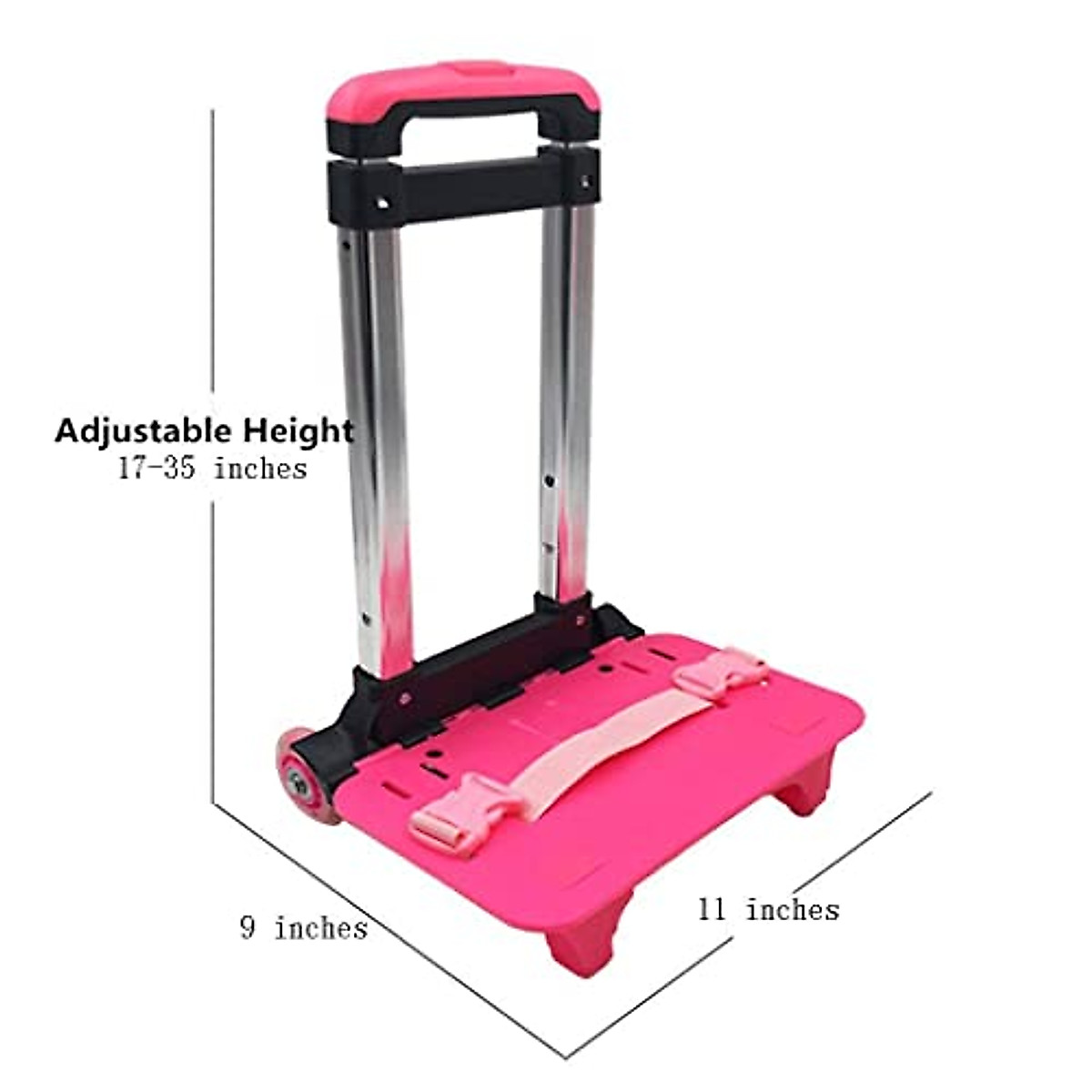 Backpack Hand Truck YUB Wheeled Cart Trolley Hand Aluminium Alloy Folding Trolley Cart for Schoolbag