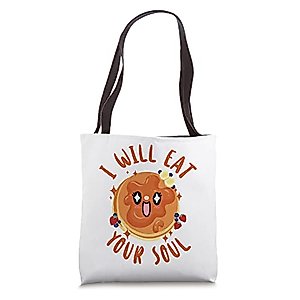 Pancake Lover Kids I Will Eat Your Soul Tote Bag