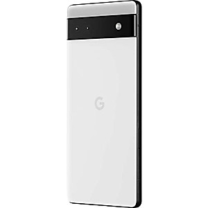 Google Pixel 6A 5G 128GB 6GB RAM Factory Unlocked (GSM Only | No CDMA - not Compatible with Verizon/Sprint) Global Version - Chalk