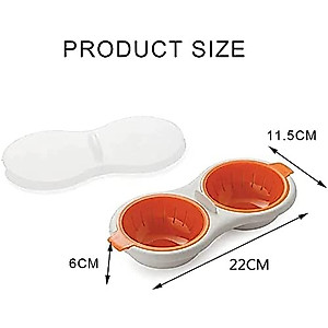 Microwave Egg Poachers Double Cup Egg Boiler Draining Egg Boiler Non-Stick Feature Microwave Ovens Cooking Tools Steamer Kitchen Gadget (1pcs,Green)