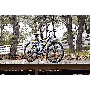 Huffy Hardtail Mountain Bike, Stone Mountain 26 inch, 21-Speed, Lightweight, Dark Blue