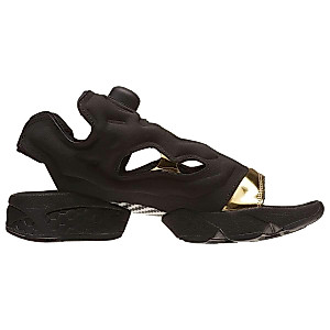 Reebok Women's Instapump Fury Sandal Mag, Black Gold,5 M US