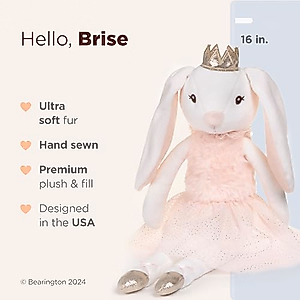 Bearington Brise The Ballerina Bunny Stuffed Animal, 16 Inch Plush Bunny