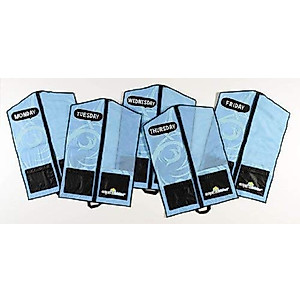 Organizables Children's Hanging Clothes Organizer, Boys Standard Weekday Set, Blue