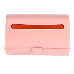 Trash Bag Storage Box, 3 Colors Back Adhesive Wall Mount Trash Garbage Plastic Bag Storage Box Organizer Rack for Home Kitchen Bathroom()