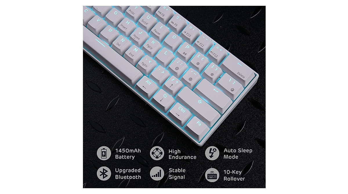 RK ROYAL KLUDGE RK61 Wireless Mechanical Keyboard – Compact & Versatile