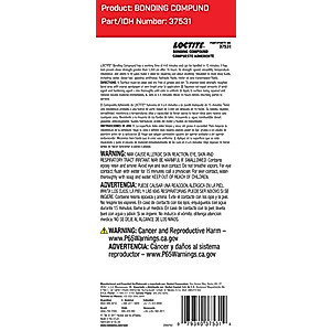 Loctite EA 9153 LocWeld, Two-Part Cold Weld Epoxy Adhesive: Heavy Duty, High-Strength, High-Temp, Oil Resistant 2 Tubes, 1oz Ea (PN: 37531-495540)