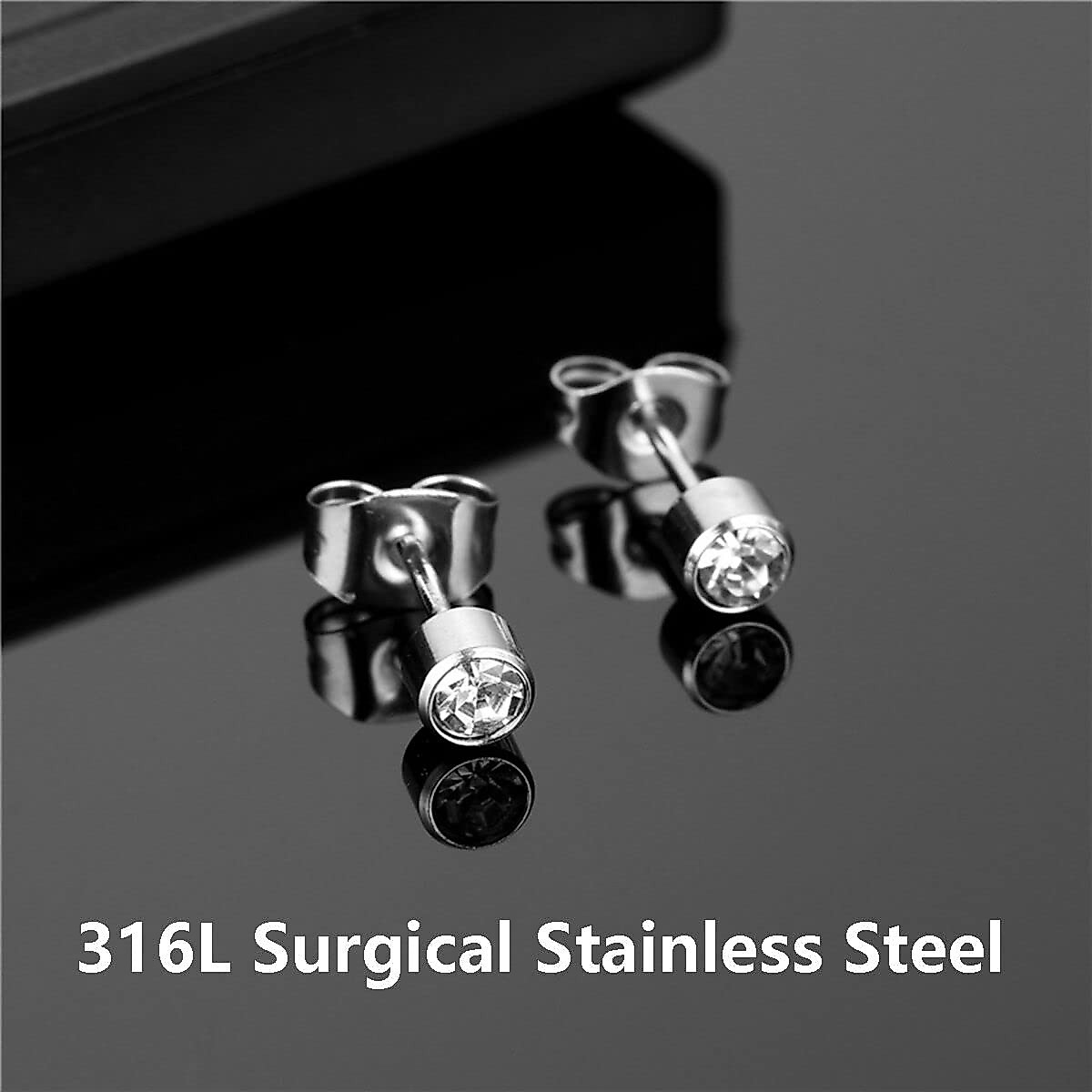 Professional Ear Piercing Gun Kit with 20 Pairs 316L Surgical Stainless Steel Gun Stud Earrings for Body Nose Lip Salon Home Use