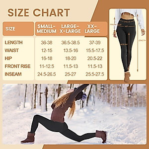 Happy.angel 2 Pack Fleece Lined Leggings Women, Thermal Warm Black Winter Workout Yoga Leggings